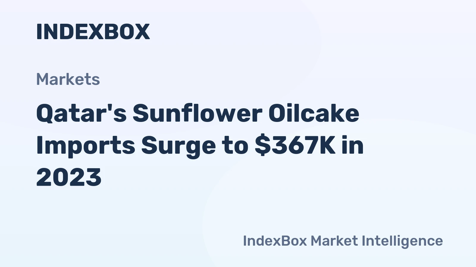 Qatar's Sunflower Oilcake Imports Surge to $367K in 2023