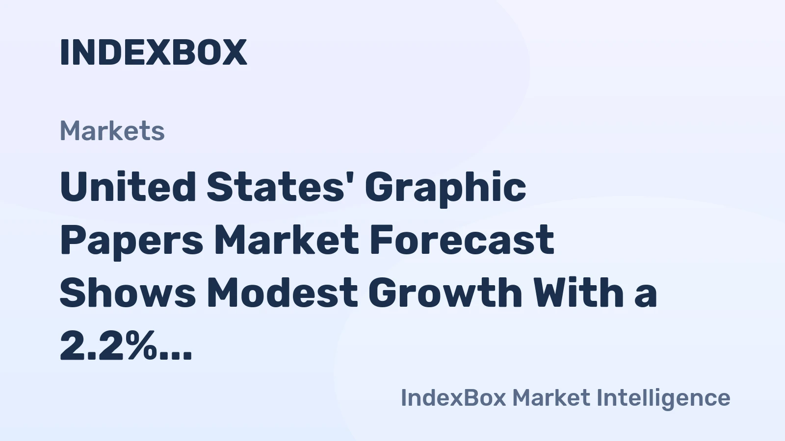 United States' Graphic Papers Market Forecast Shows Modest Growth With a 2.2% CAGR in Value Through 2035
