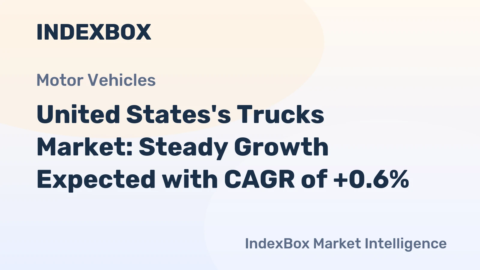 United States's Trucks Market: Steady Growth Expected with CAGR of +0.6%