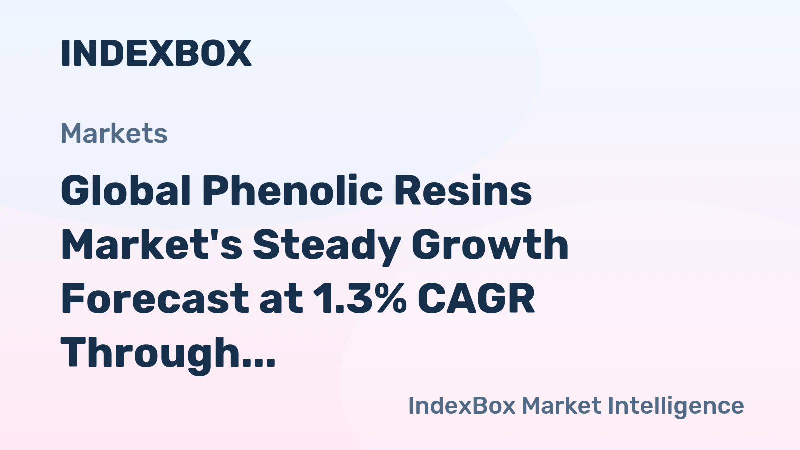 Global Phenolic Resins Market's Steady Growth Forecast at 1.3% CAGR Through 2035