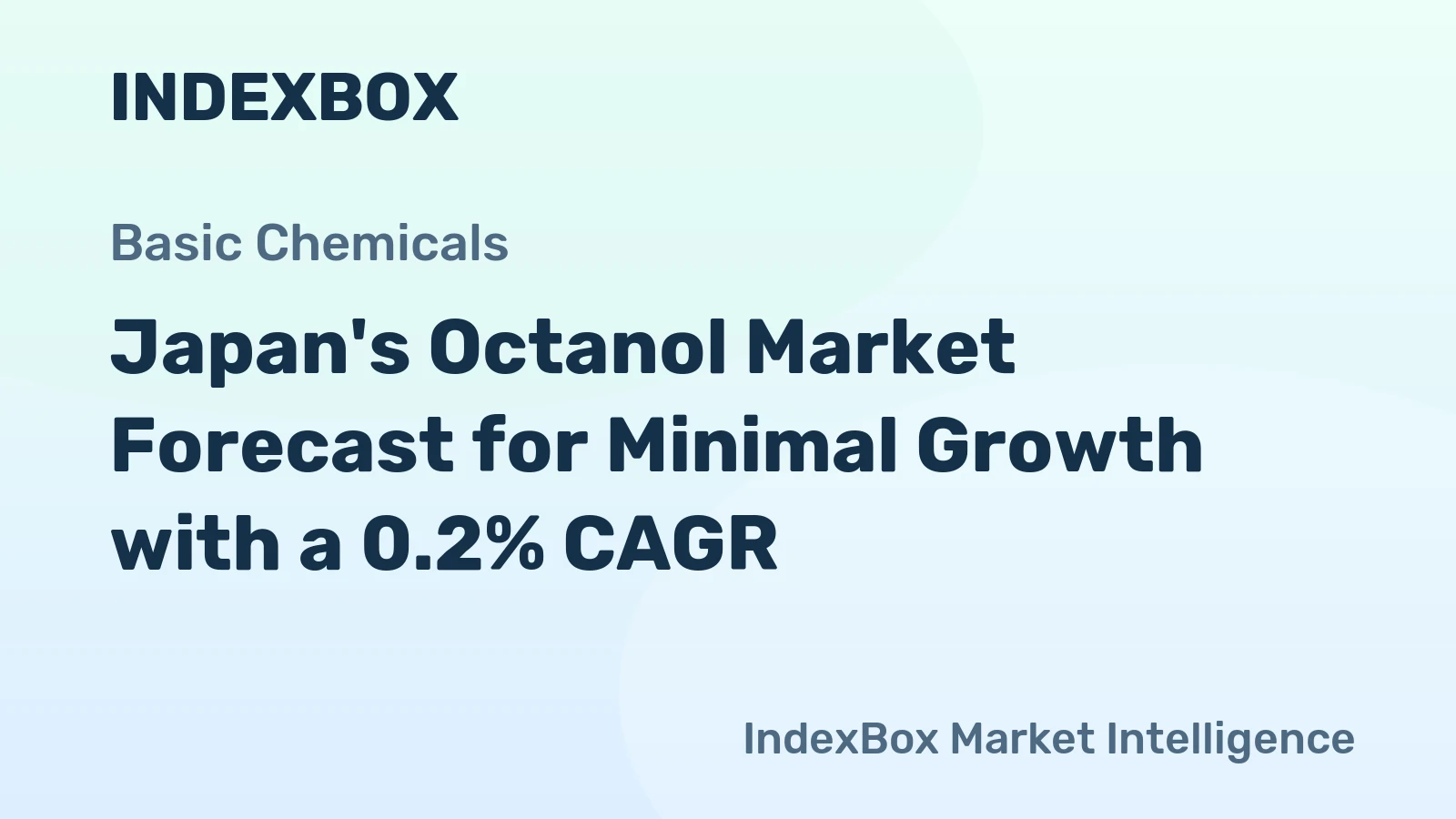 Japan's Octanol Market Forecast for Minimal Growth with a 0.2% CAGR