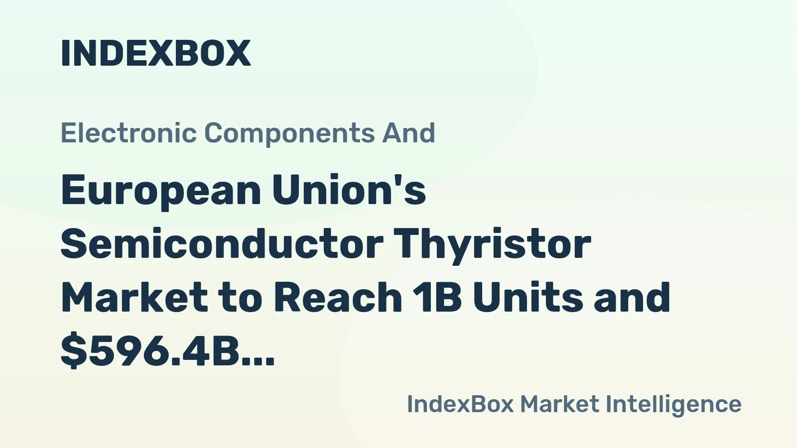 European Union's Semiconductor Thyristor Market to Reach 1B Units and $596.4B by 2035