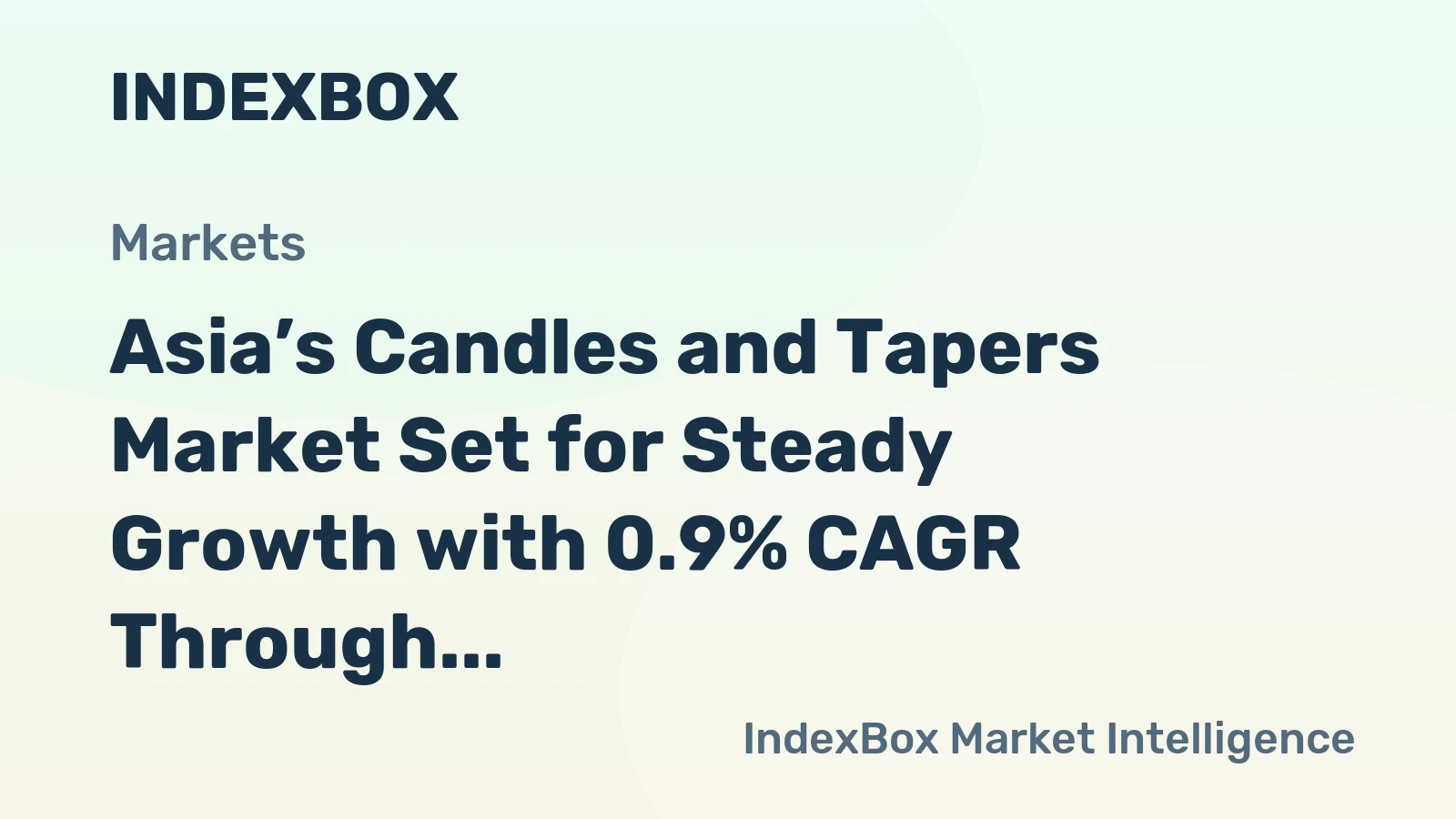 Asia’s Candles and Tapers Market Set for Steady Growth with 0.9% CAGR Through 2035