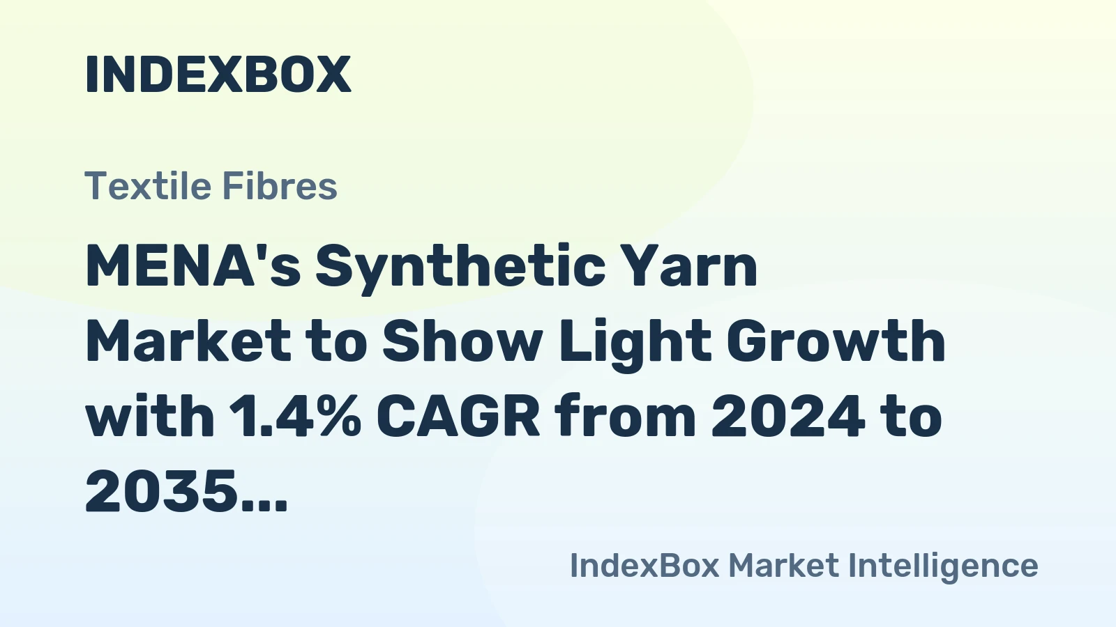 MENA's Synthetic Yarn Market to Show Light Growth with 1.4% CAGR from 2024 to 2035