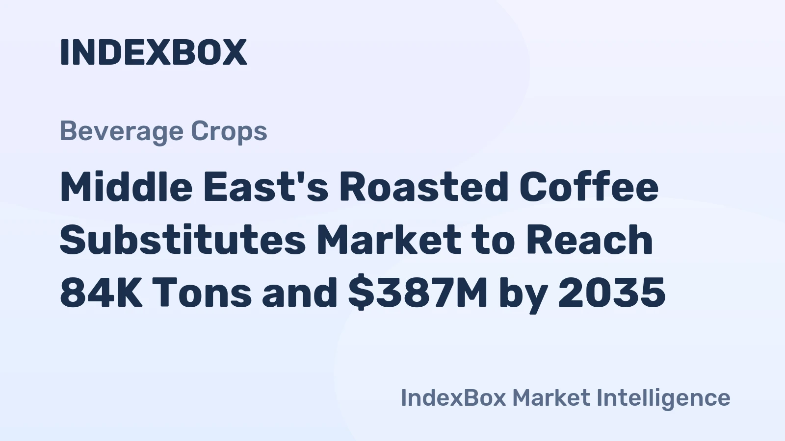 Middle East's Roasted Coffee Substitutes Market to Reach 84K Tons and $387M by 2035