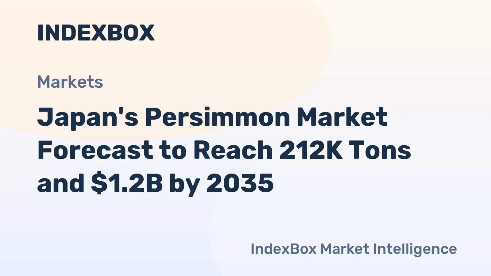Japan's Persimmon Market Forecast to Reach 212K Tons and $1.2B by 2035