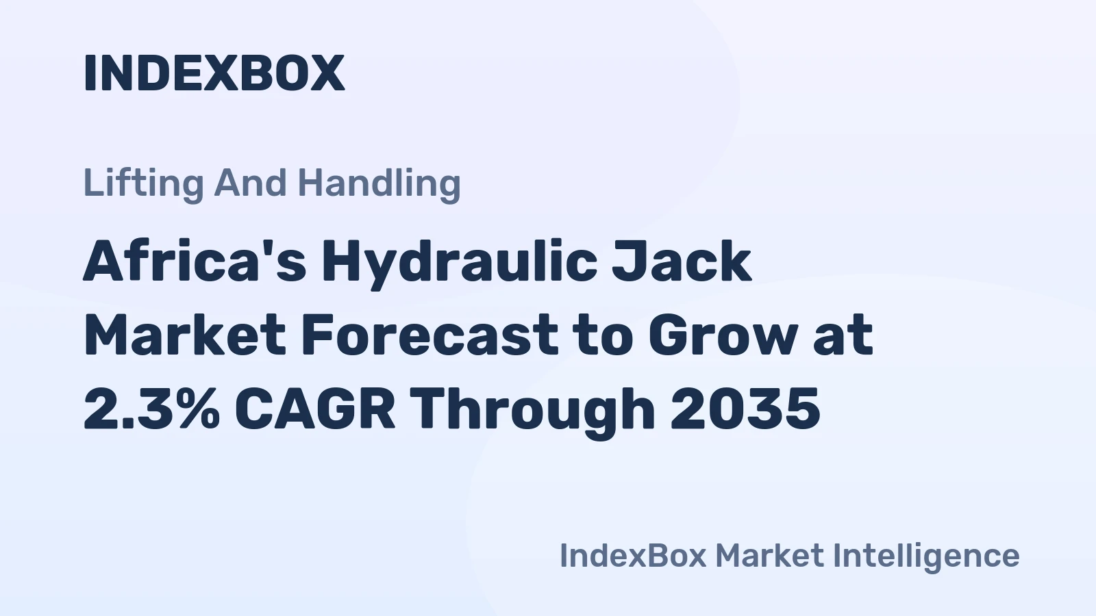 Africa's Hydraulic Jack Market Forecast to Grow at 2.3% CAGR Through 2035