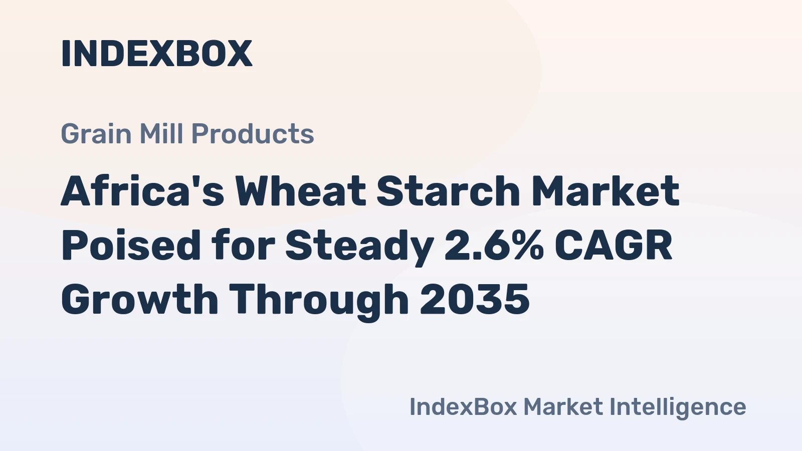 Africa's Wheat Starch Market Poised for Steady 2.6% CAGR Growth Through 2035