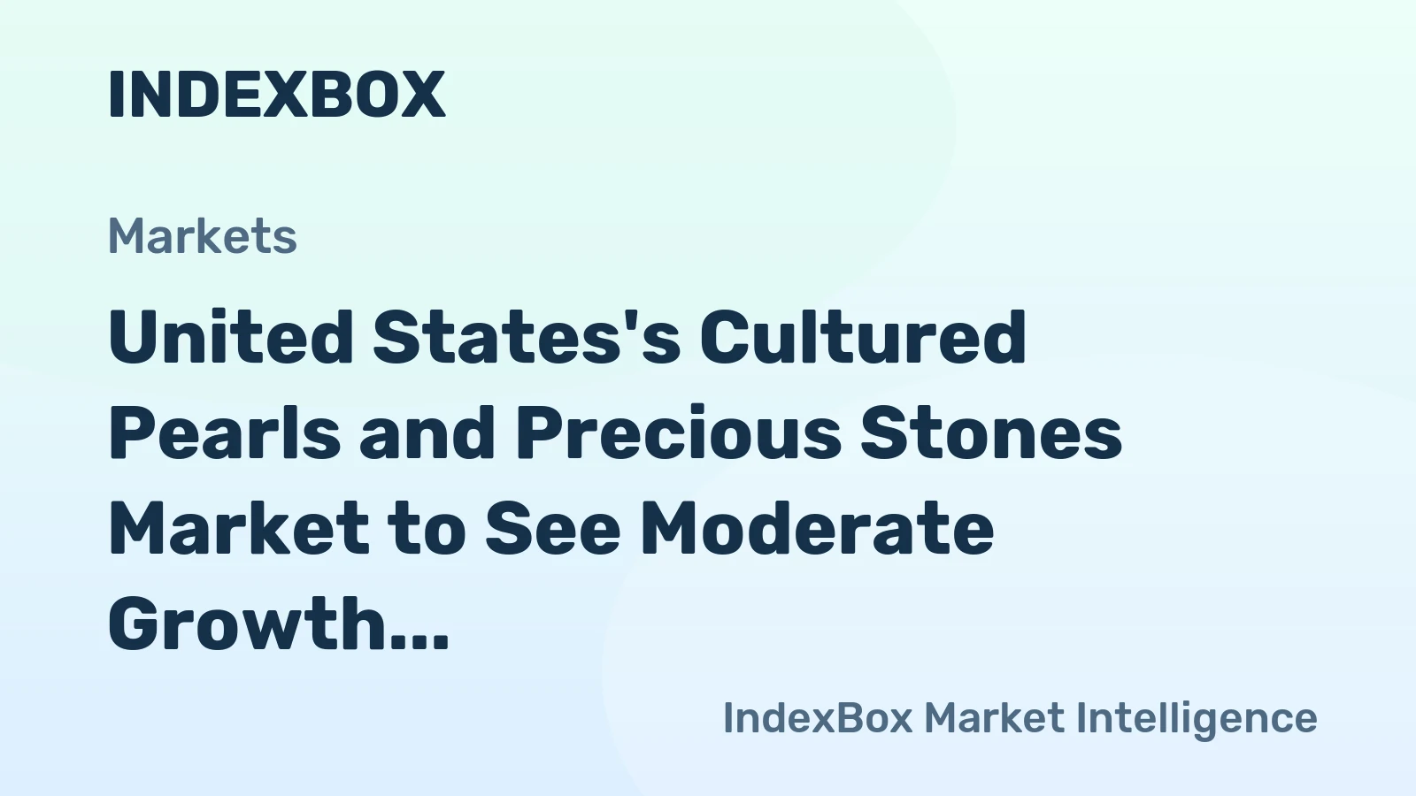 United States's Cultured Pearls and Precious Stones Market to See Moderate Growth with 1.5% CAGR