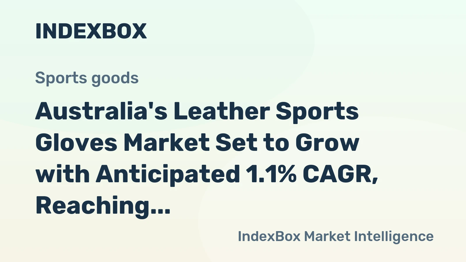 Australia's Leather Sports Gloves Market Set to Grow with Anticipated 1.1% CAGR, Reaching 372K Units by 2035