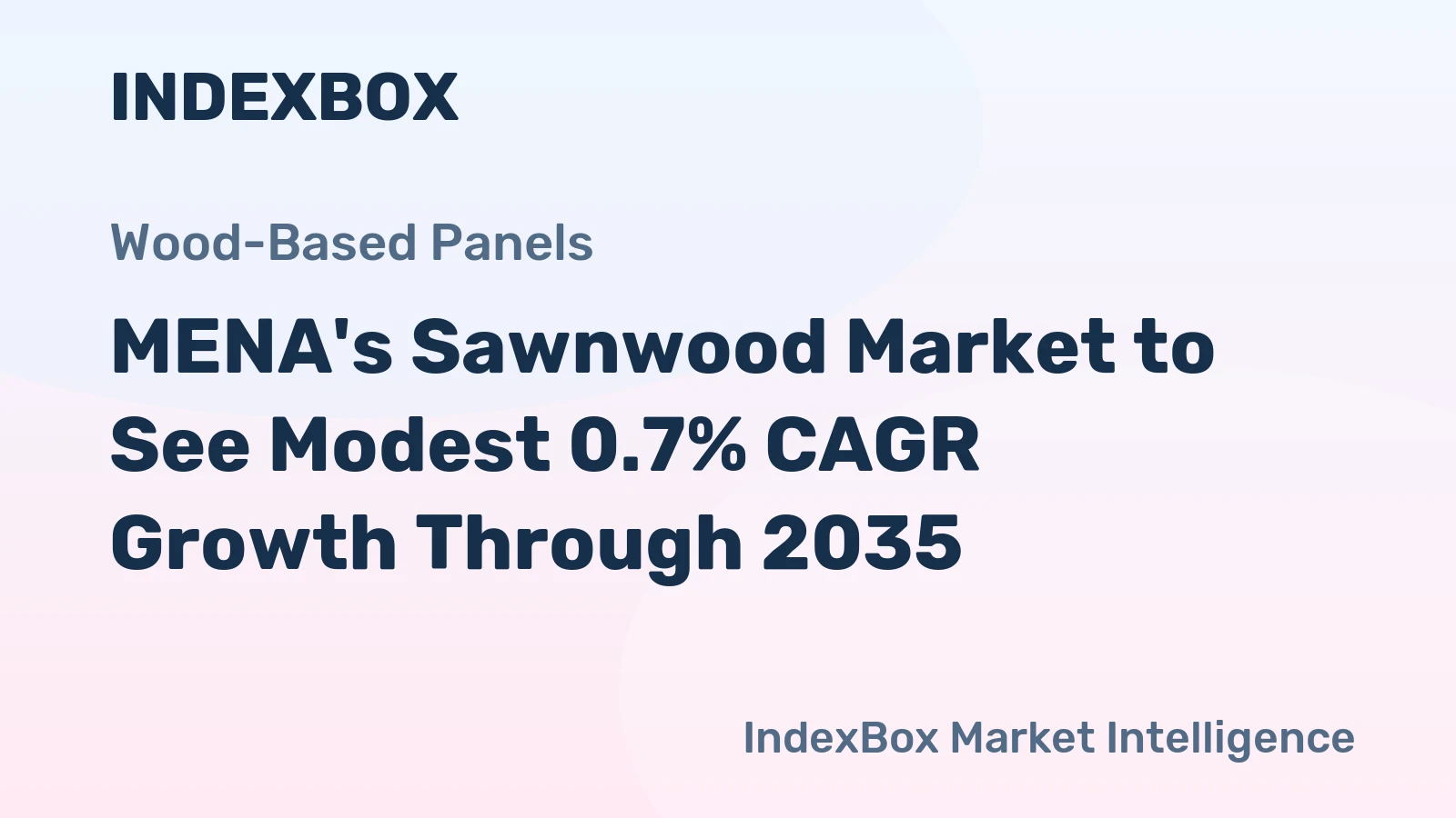 MENA's Sawnwood Market to See Modest 0.7% CAGR Growth Through 2035