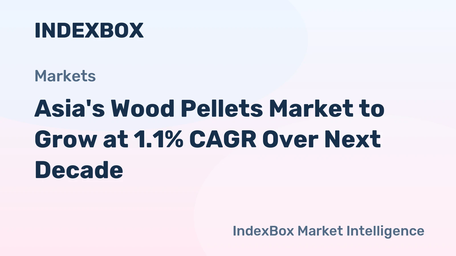 Asia's Wood Pellets Market to Grow at 1.1% CAGR Over Next Decade