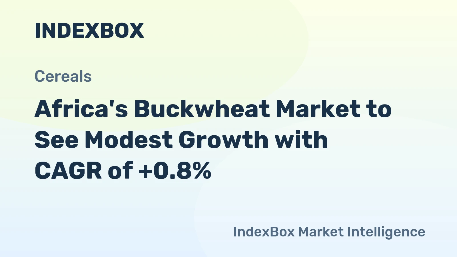 Africa's Buckwheat Market to See Modest Growth with CAGR of +0.8%