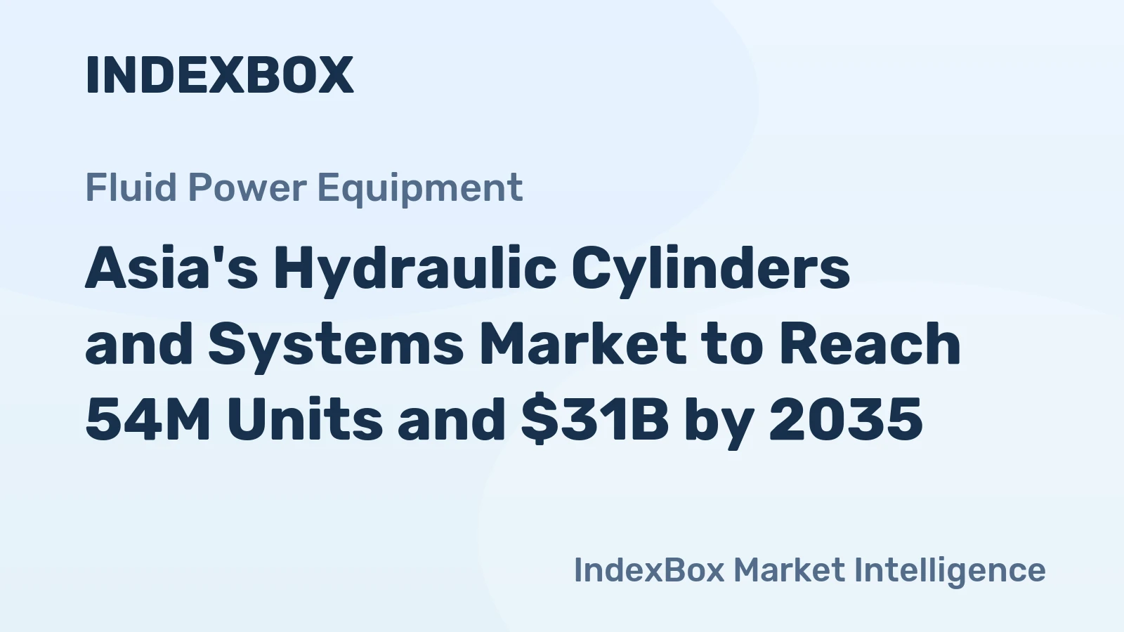 Asia's Hydraulic Cylinders and Systems Market to Reach 54M Units and $31B by 2035