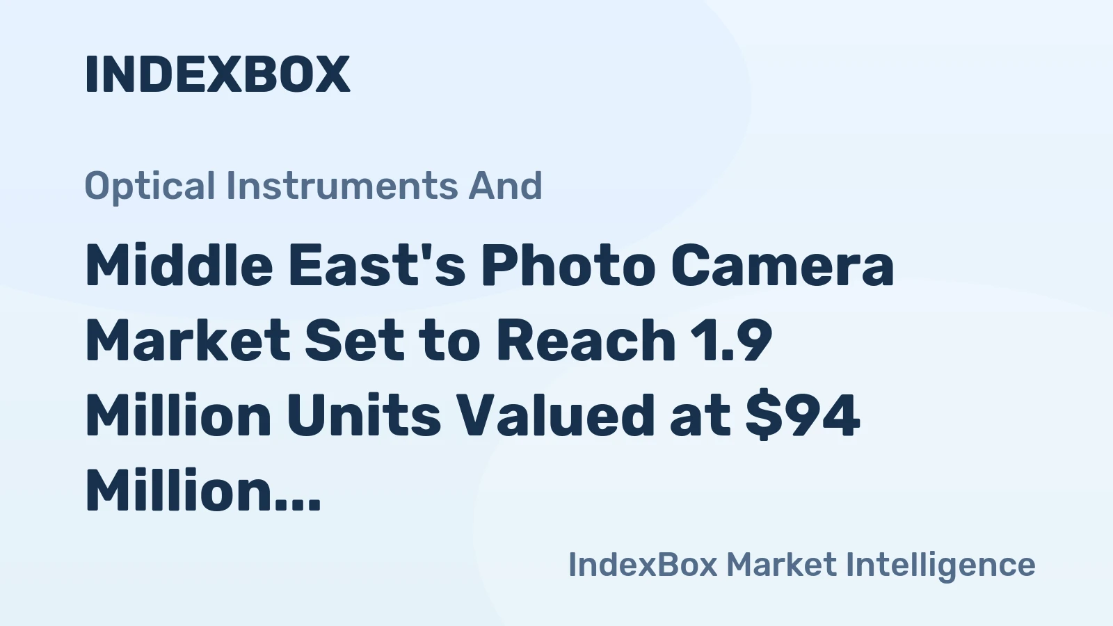 Middle East's Photo Camera Market Set to Reach 1.9 Million Units Valued at $94 Million