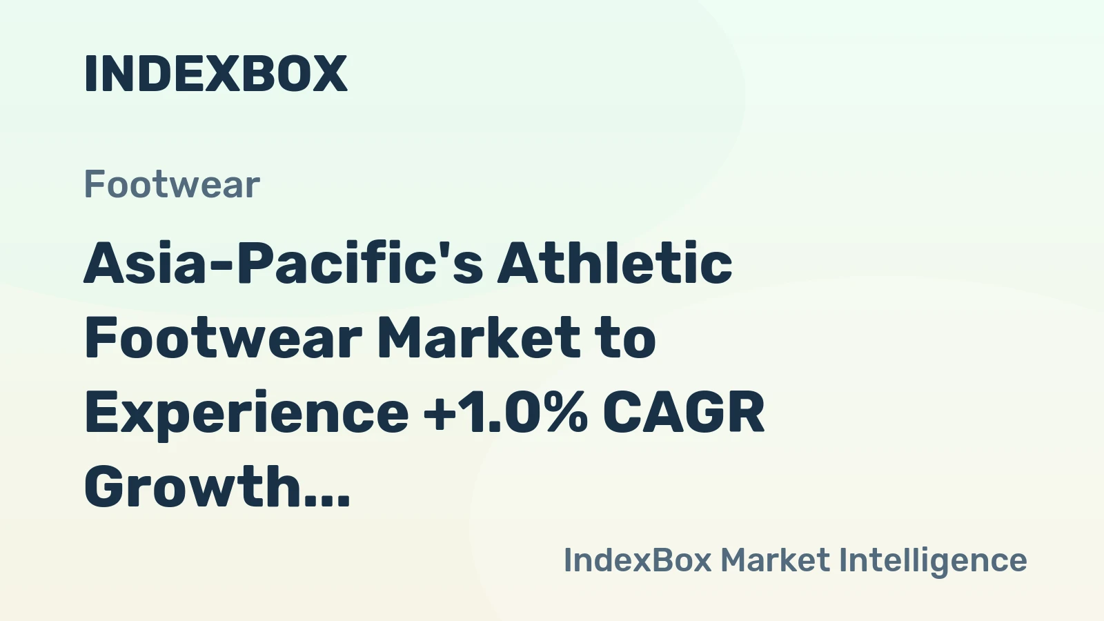 Asia-Pacific's Athletic Footwear Market to Experience +1.0% CAGR Growth, Reaching $13.2B by 2035