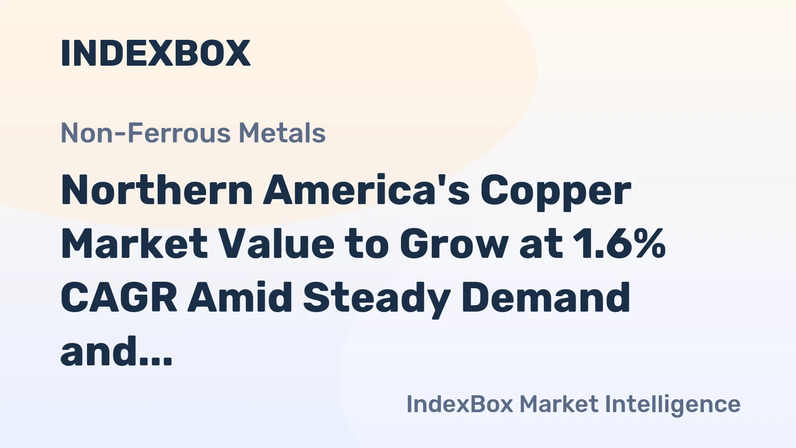 Northern America's Copper Market Value to Grow at 1.6% CAGR Amid Steady Demand and Trade Imbalance