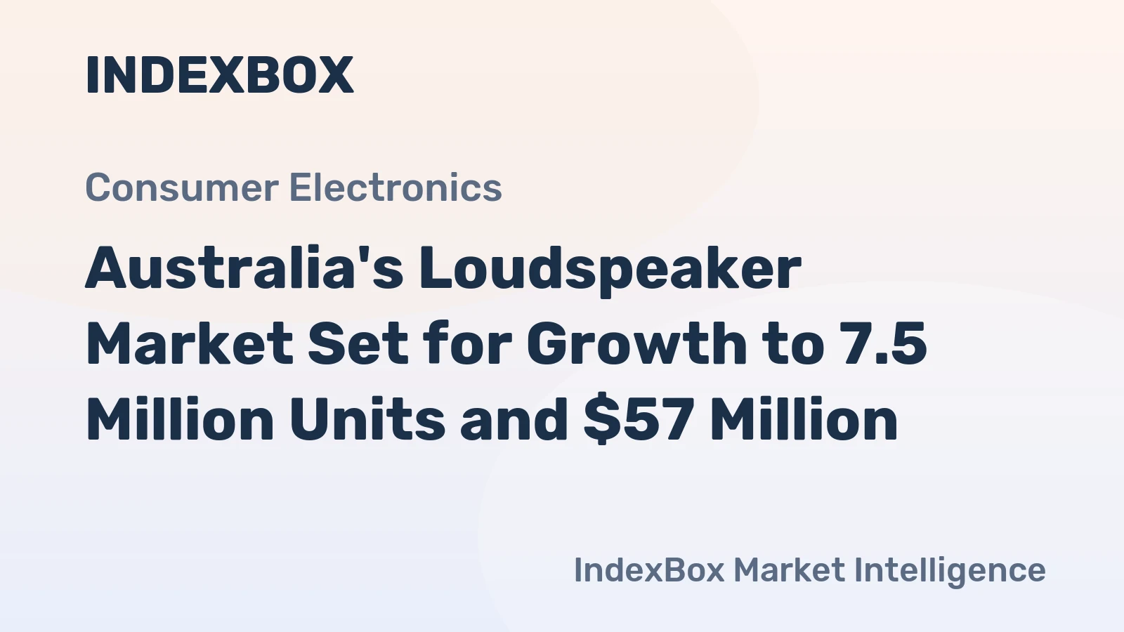 Australia's Loudspeaker Market Set for Growth to 7.5 Million Units and $57 Million