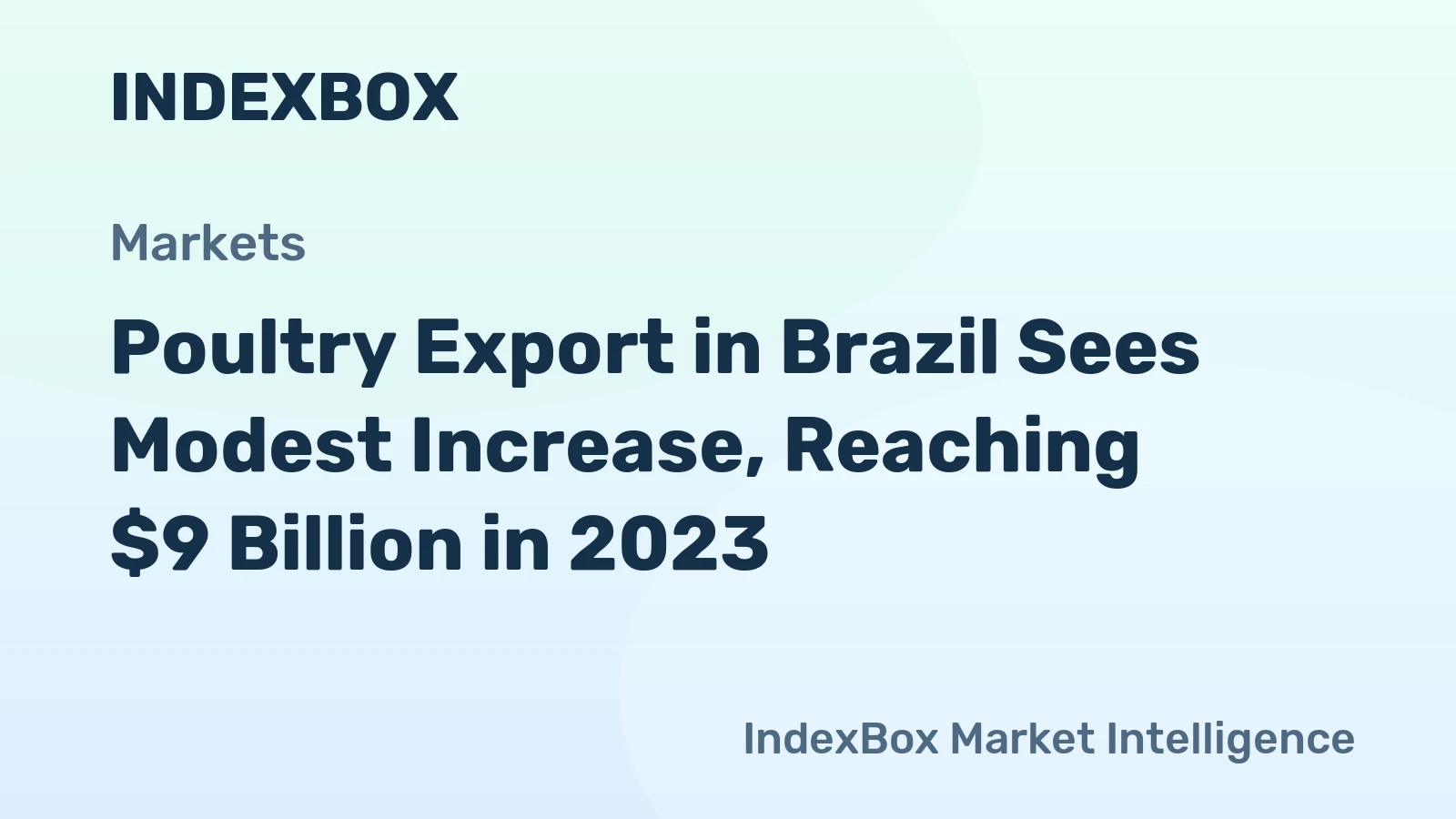 Poultry Export in Brazil Sees Modest Increase, Reaching $9 Billion in 2023