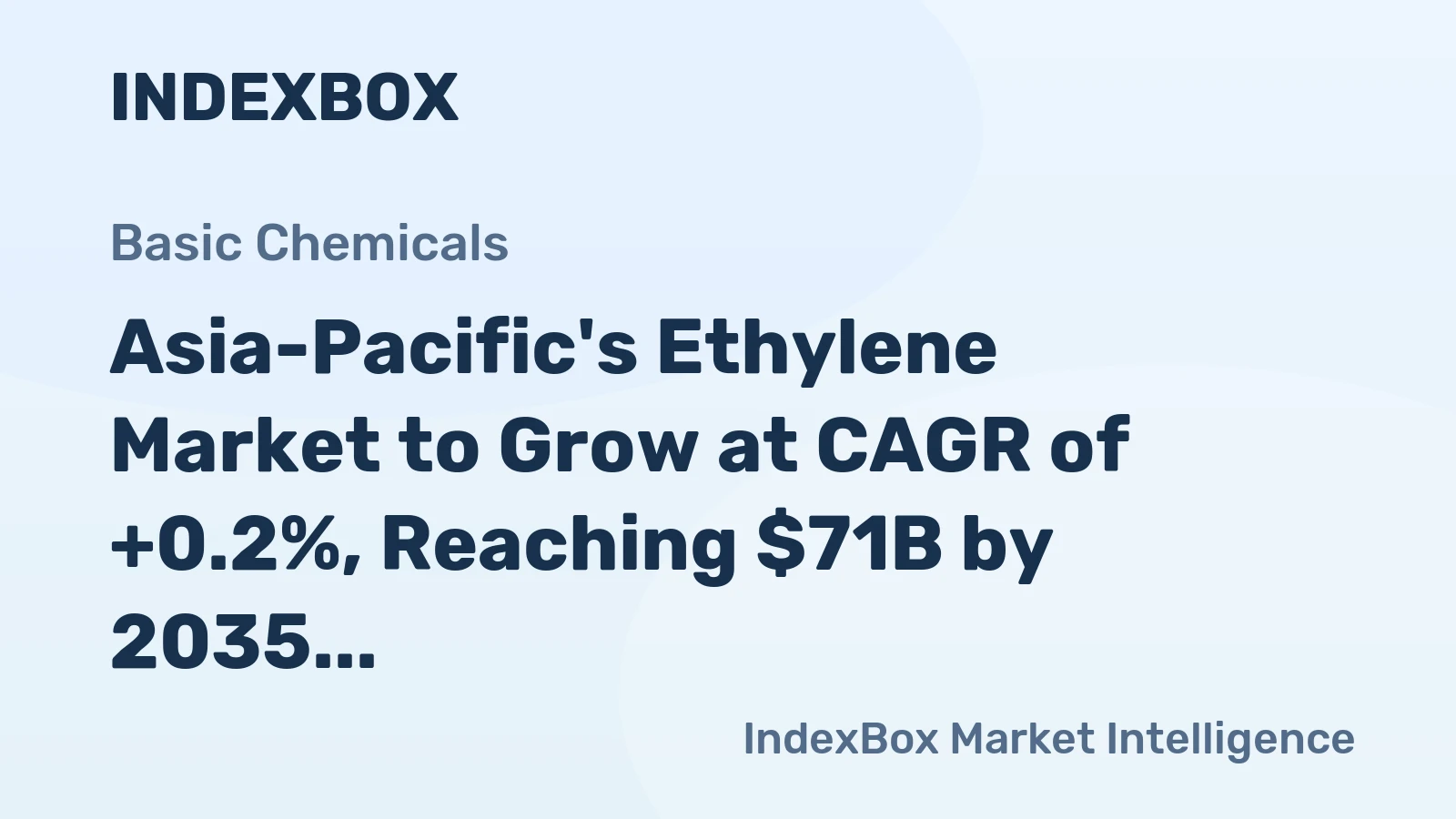 Asia-Pacific's Ethylene Market to Grow at CAGR of +0.2%, Reaching $71B by 2035