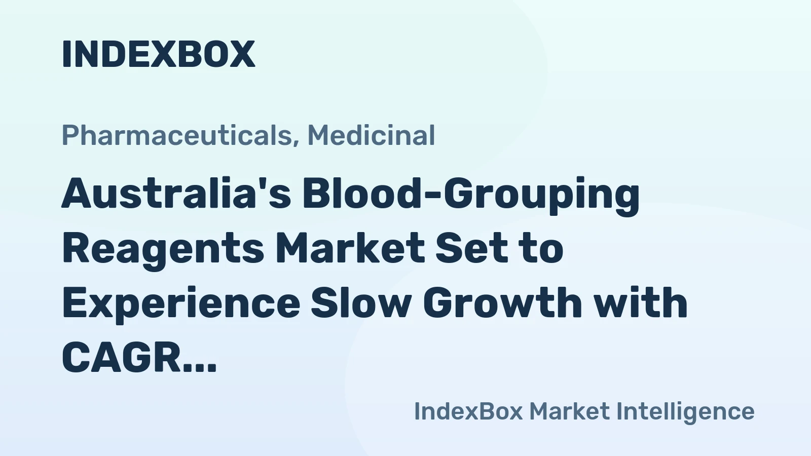 Australia's Blood-Grouping Reagents Market Set to Experience Slow Growth with CAGR of +0.1%