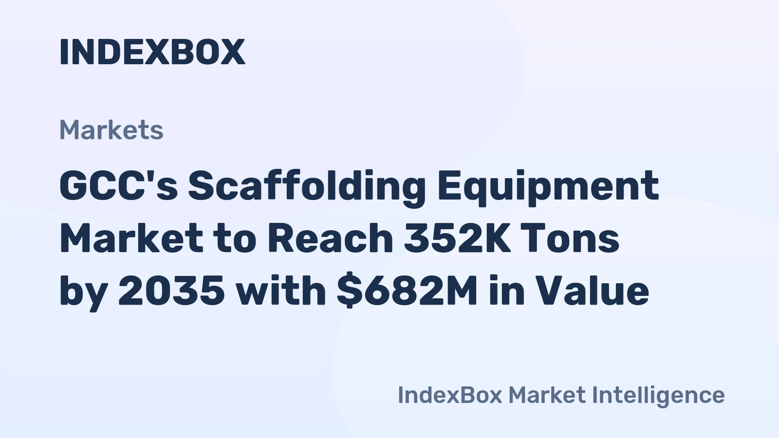 GCC's Scaffolding Equipment Market to Reach 352K Tons by 2035 with $682M in Value