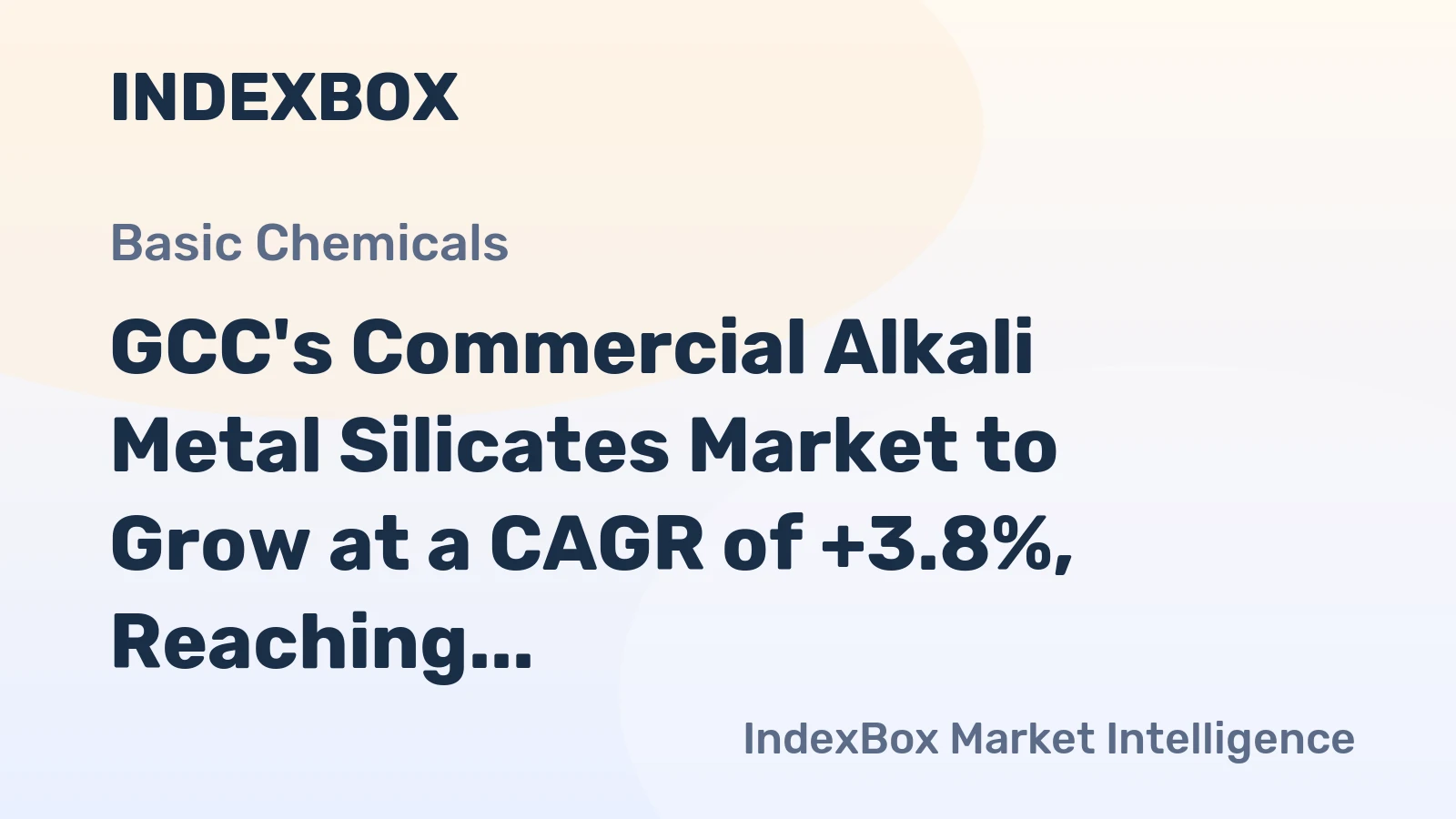 GCC's Commercial Alkali Metal Silicates Market to Grow at a CAGR of +3.8%, Reaching 443K Tons by 2035