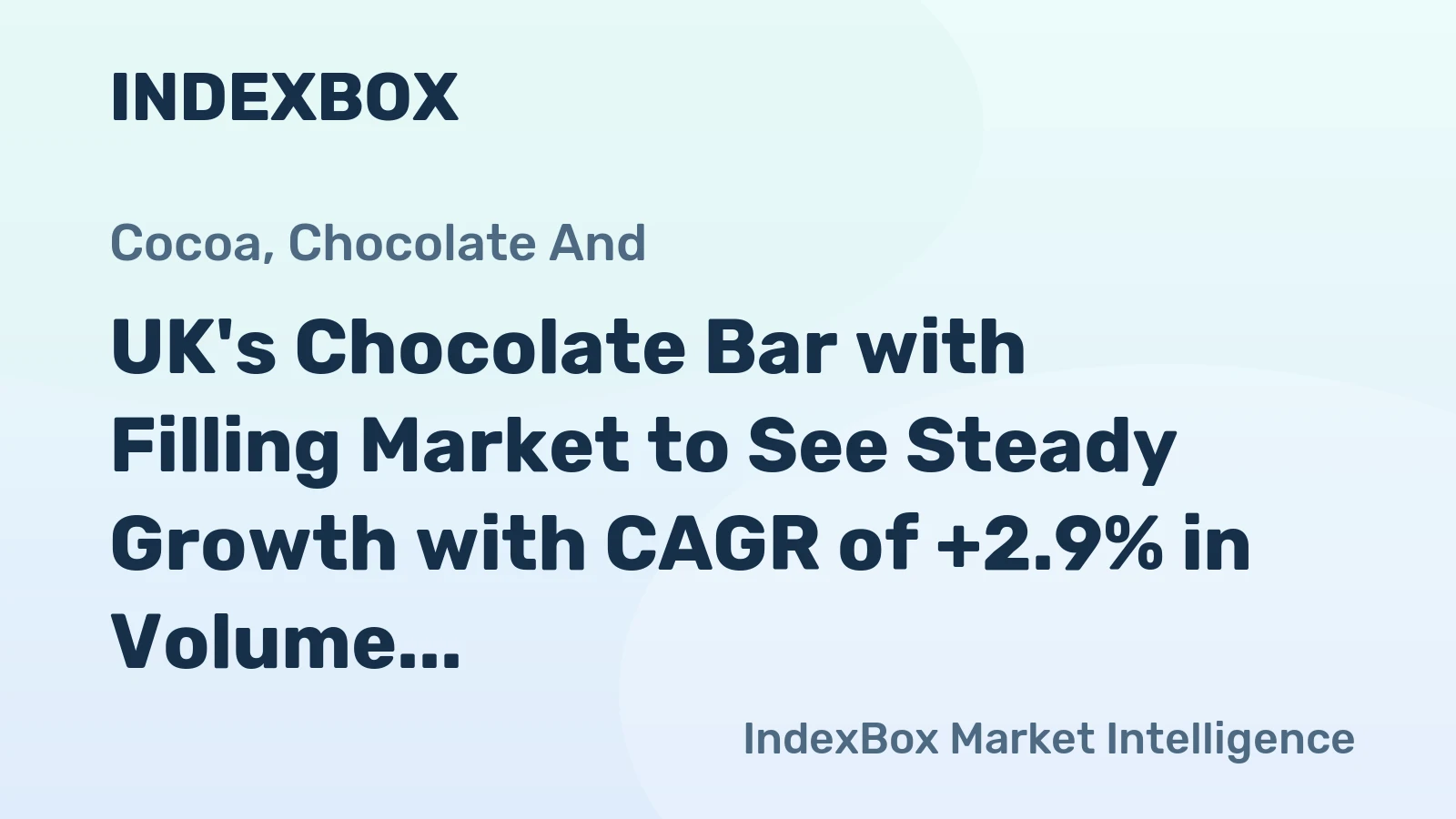 UK's Chocolate Bar with Filling Market to See Steady Growth with CAGR of +2.9% in Volume and +4.5% in Value from 2024-2035