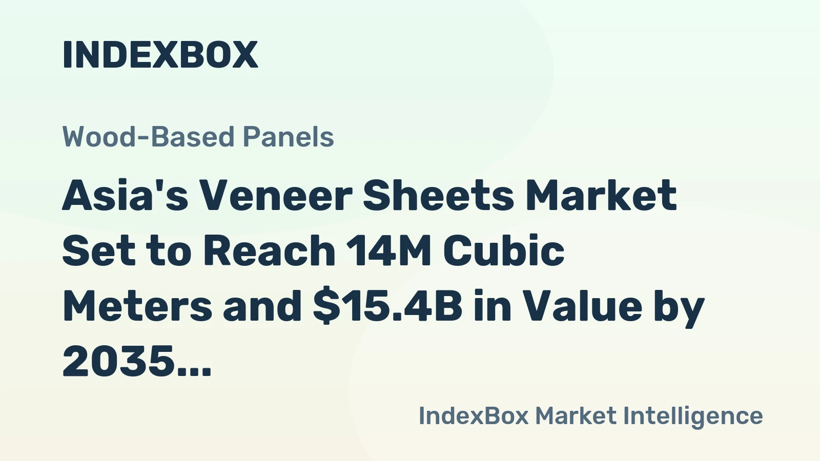 Asia's Veneer Sheets Market Set to Reach 14M Cubic Meters and $15.4B in Value by 2035