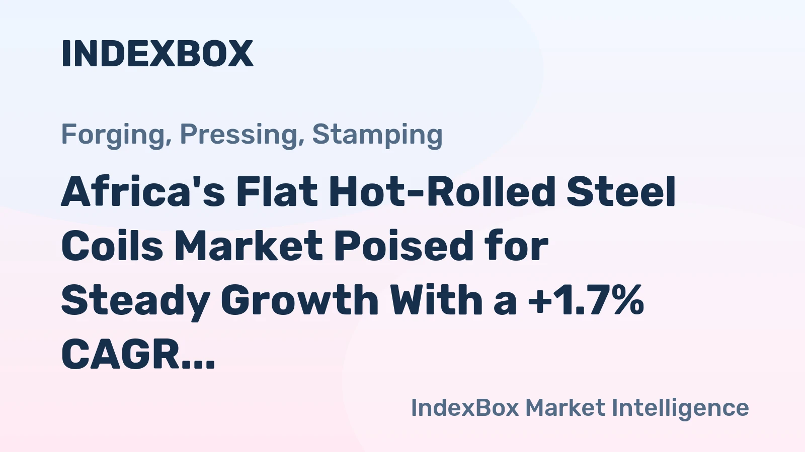 Africa's Flat Hot-Rolled Steel Coils Market Poised for Steady Growth With a +1.7% CAGR Through 2035