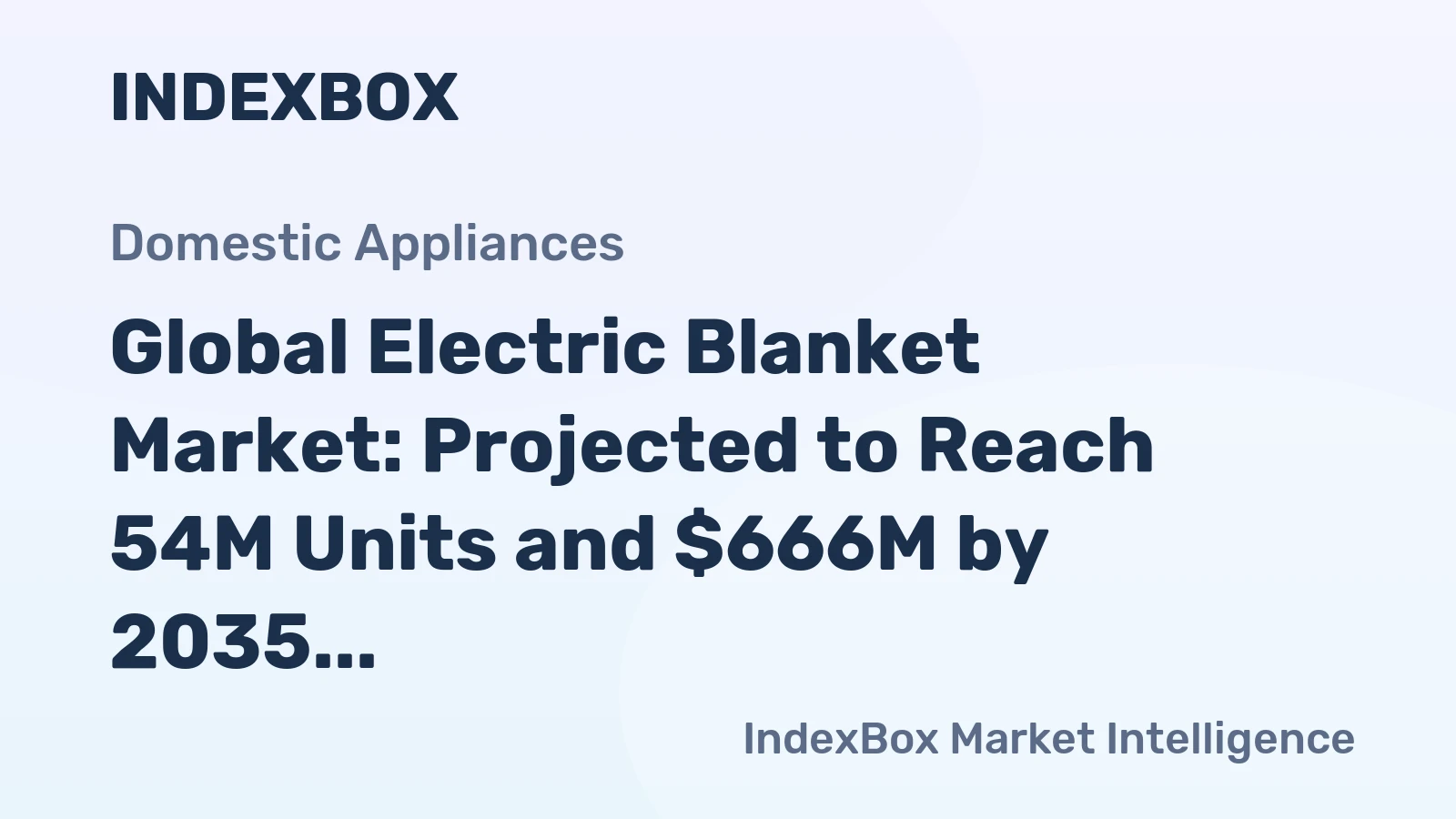 Global Electric Blanket Market: Projected to Reach 54M Units and $666M by 2035