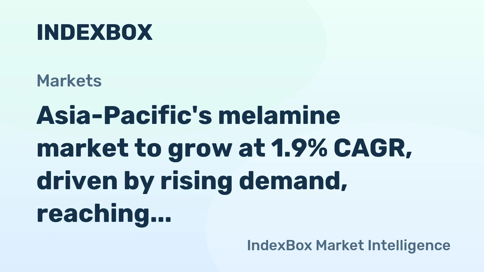 Asia-Pacific's melamine market to grow at 1.9% CAGR, driven by rising demand, reaching 419K tons by 2035.