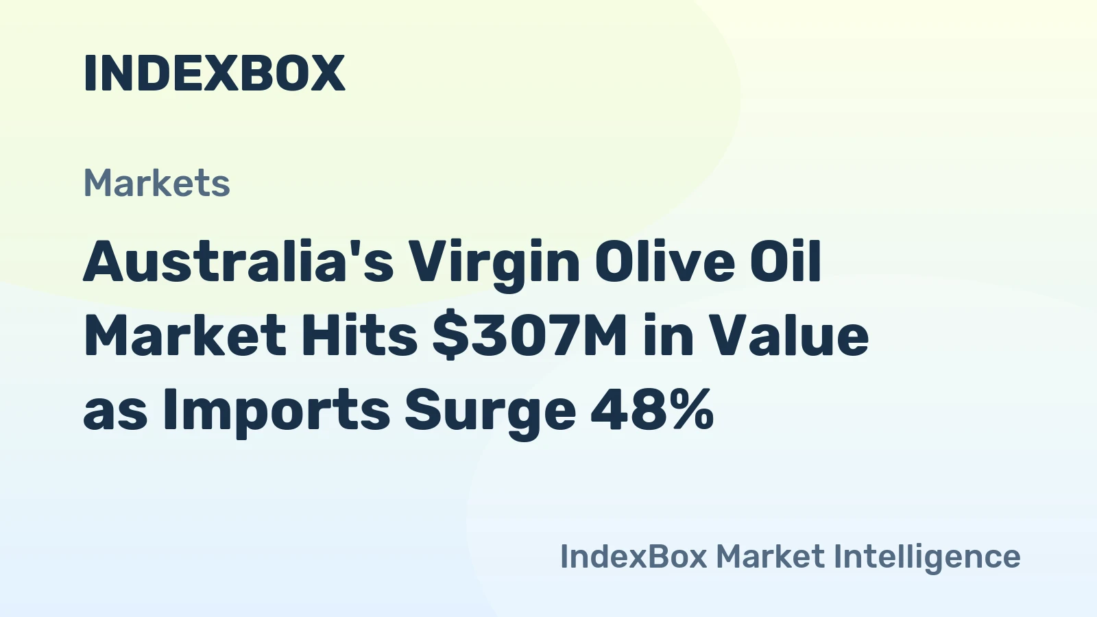 Australia's Virgin Olive Oil Market Hits $307M in Value as Imports Surge 48%
