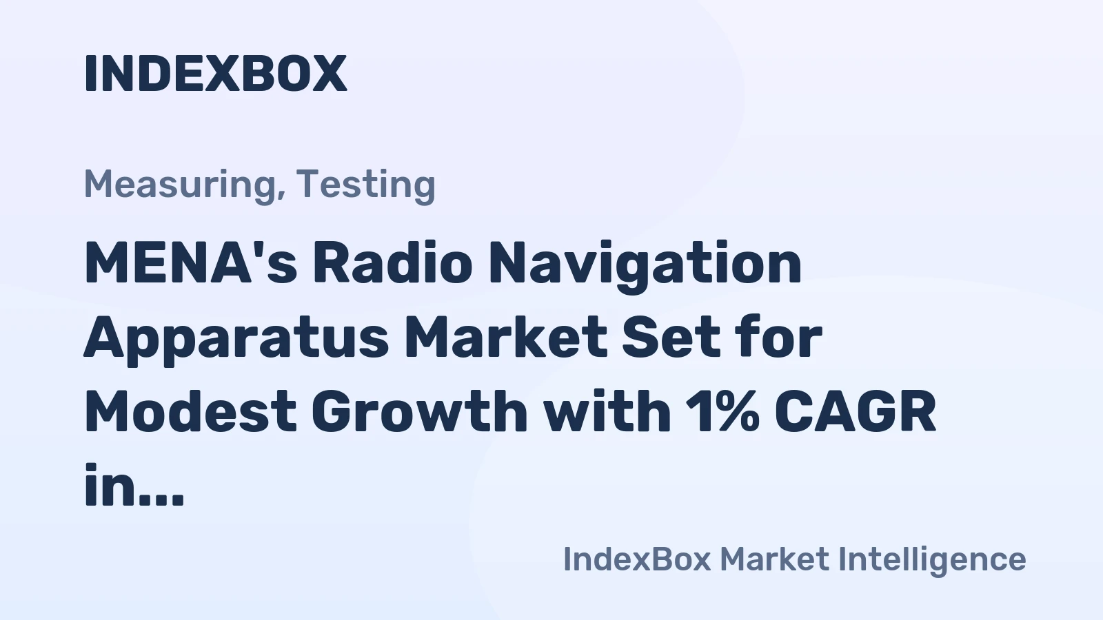 MENA's Radio Navigation Apparatus Market Set for Modest Growth with 1% CAGR in Value Through 2035