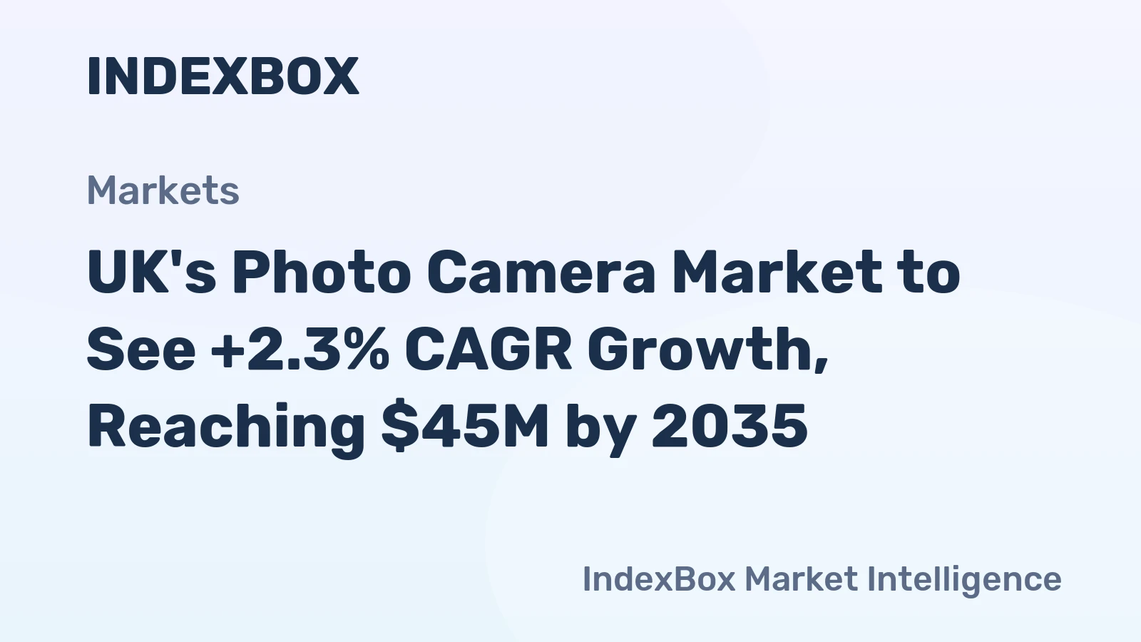 UK's Photo Camera Market to See +2.3% CAGR Growth, Reaching $45M by 2035