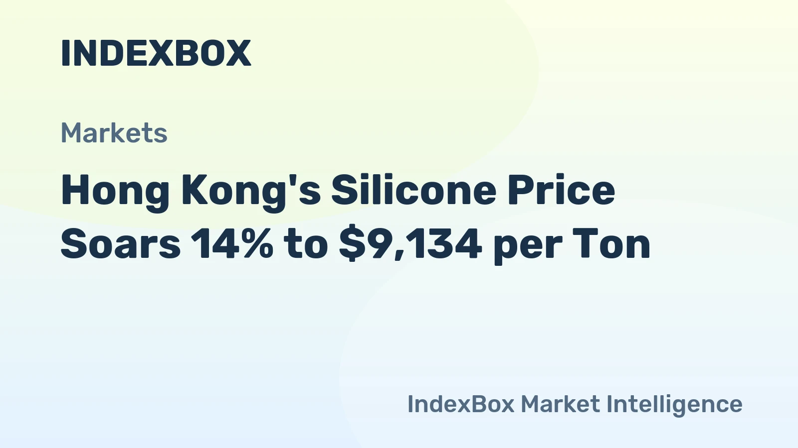 Hong Kong's Silicone Price Soars 14% to $9,134 per Ton