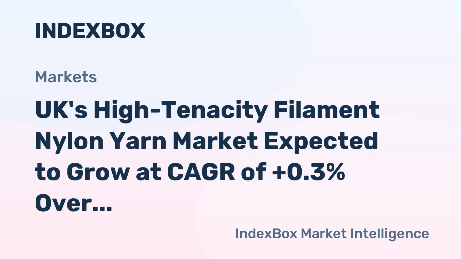 UK's High-Tenacity Filament Nylon Yarn Market Expected to Grow at CAGR of +0.3% Over Next Decade