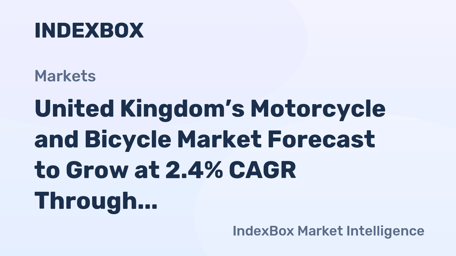 United Kingdom’s Motorcycle and Bicycle Market Forecast to Grow at 2.4% CAGR Through 2035