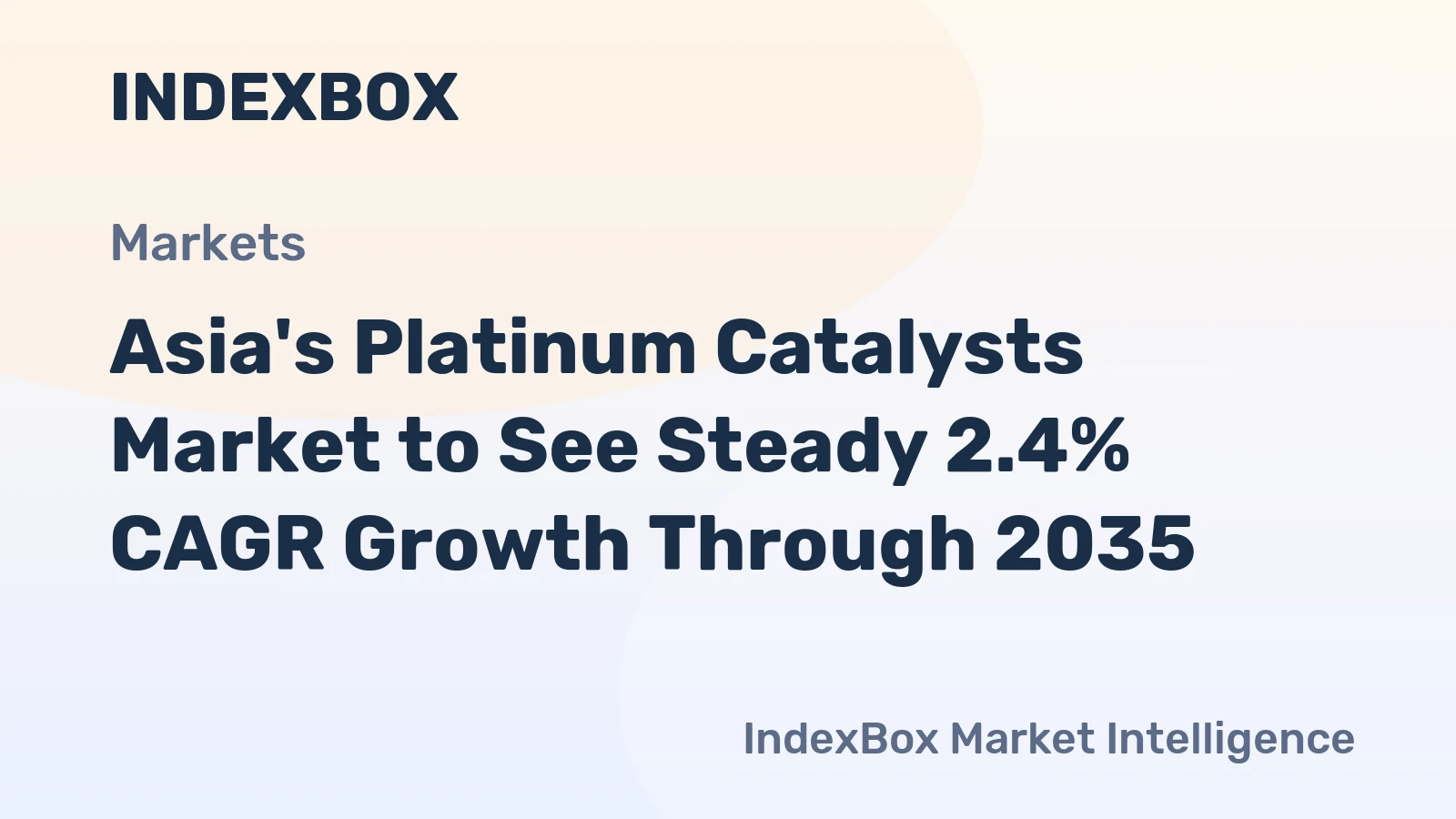 Asia's Platinum Catalysts Market to See Steady 2.4% CAGR Growth Through 2035