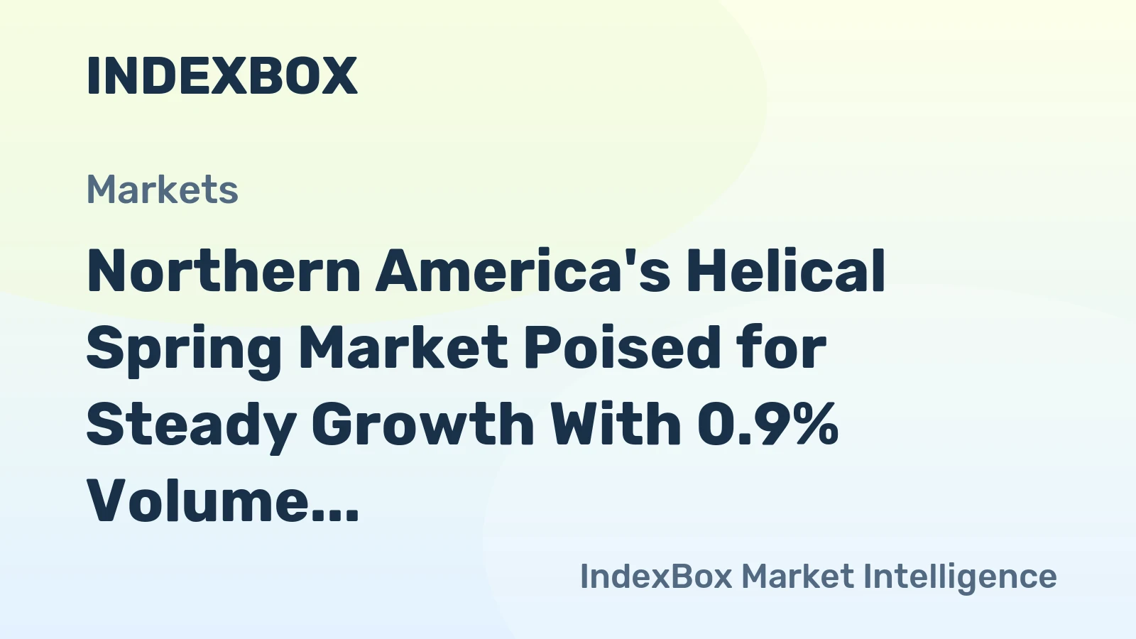Northern America's Helical Spring Market Poised for Steady Growth With 0.9% Volume CAGR Through 2035
