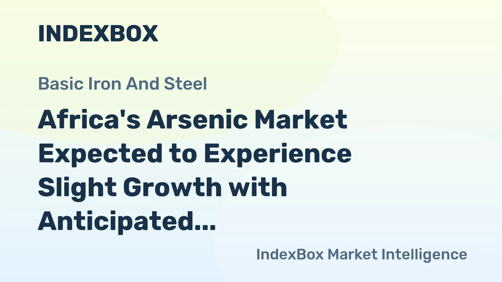 Africa's Arsenic Market Expected to Experience Slight Growth with Anticipated CAGR of +0.9% from 2024 to 2035
