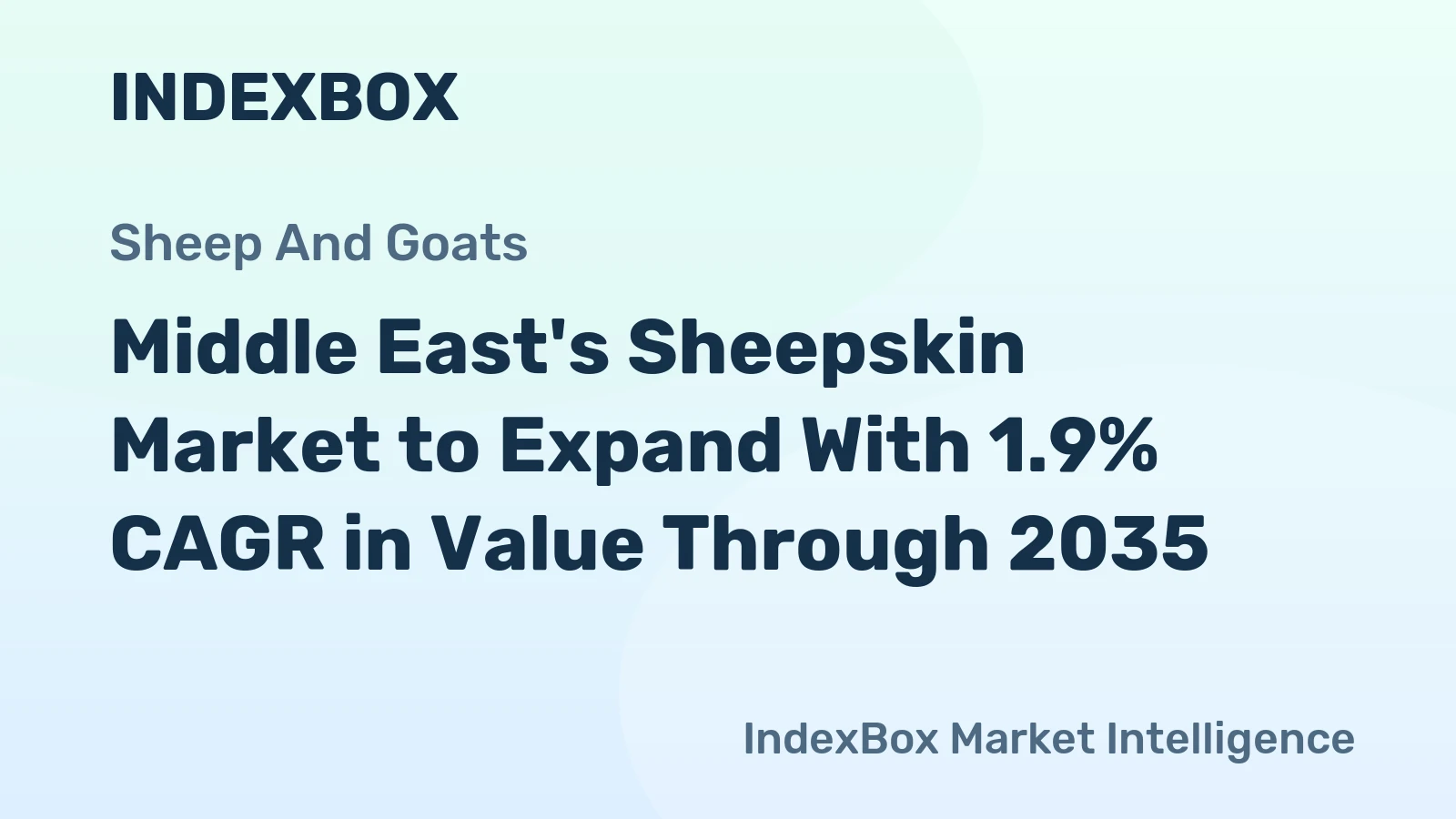 Middle East's Sheepskin Market to Expand With 1.9% CAGR in Value Through 2035