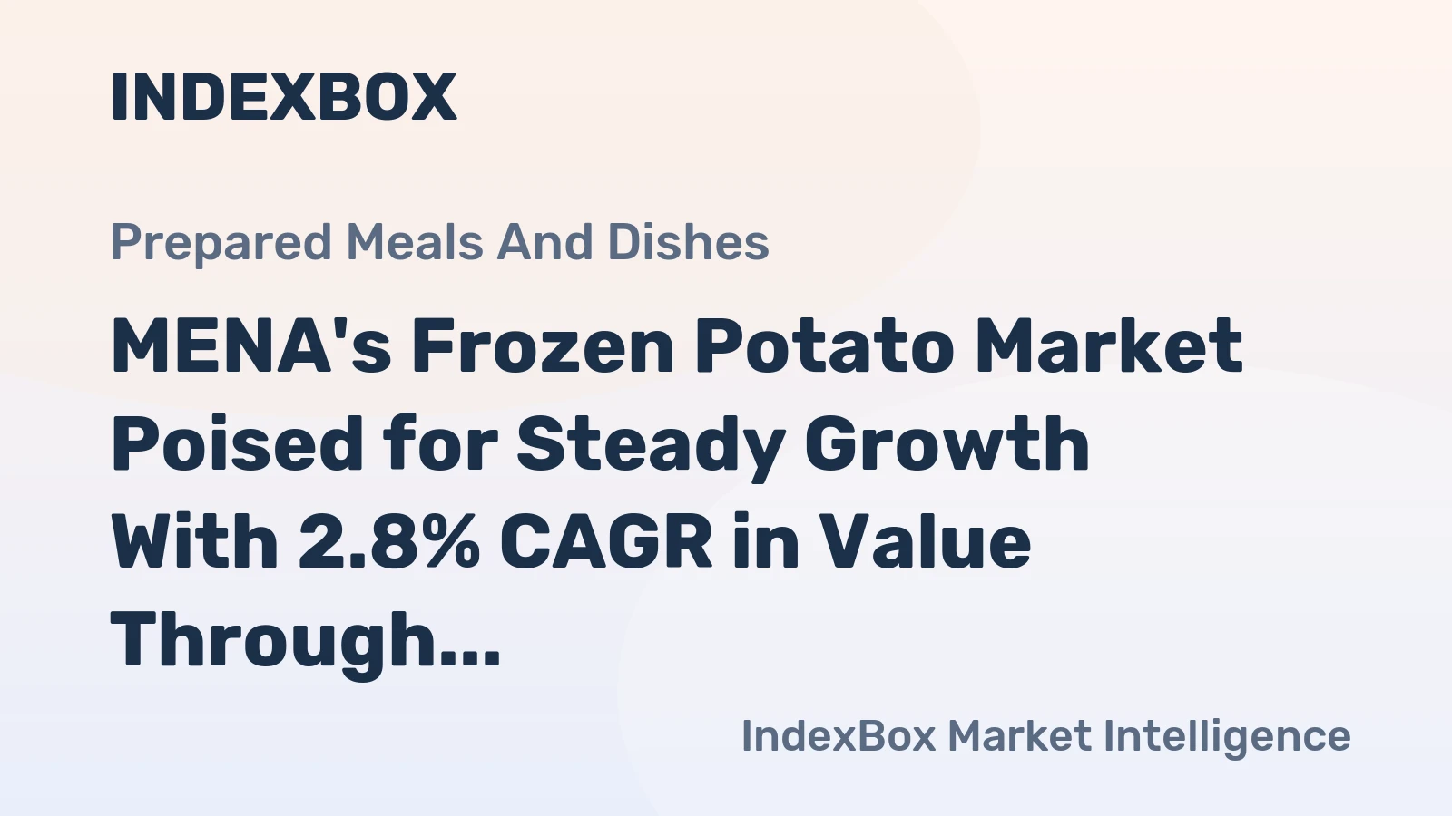 MENA's Frozen Potato Market Poised for Steady Growth With 2.8% CAGR in Value Through 2035