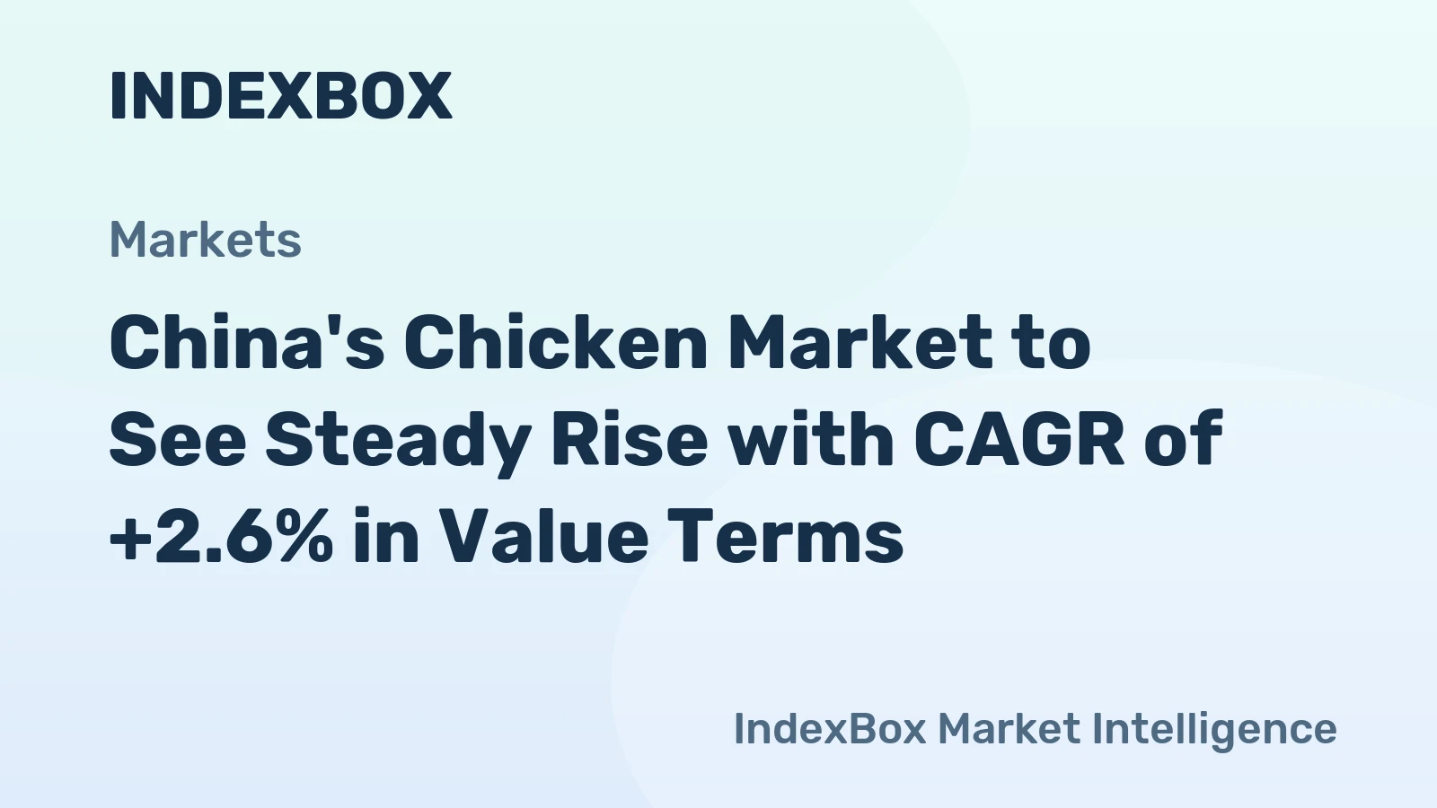 China's Chicken Market to See Steady Rise with CAGR of +2.6% in Value Terms