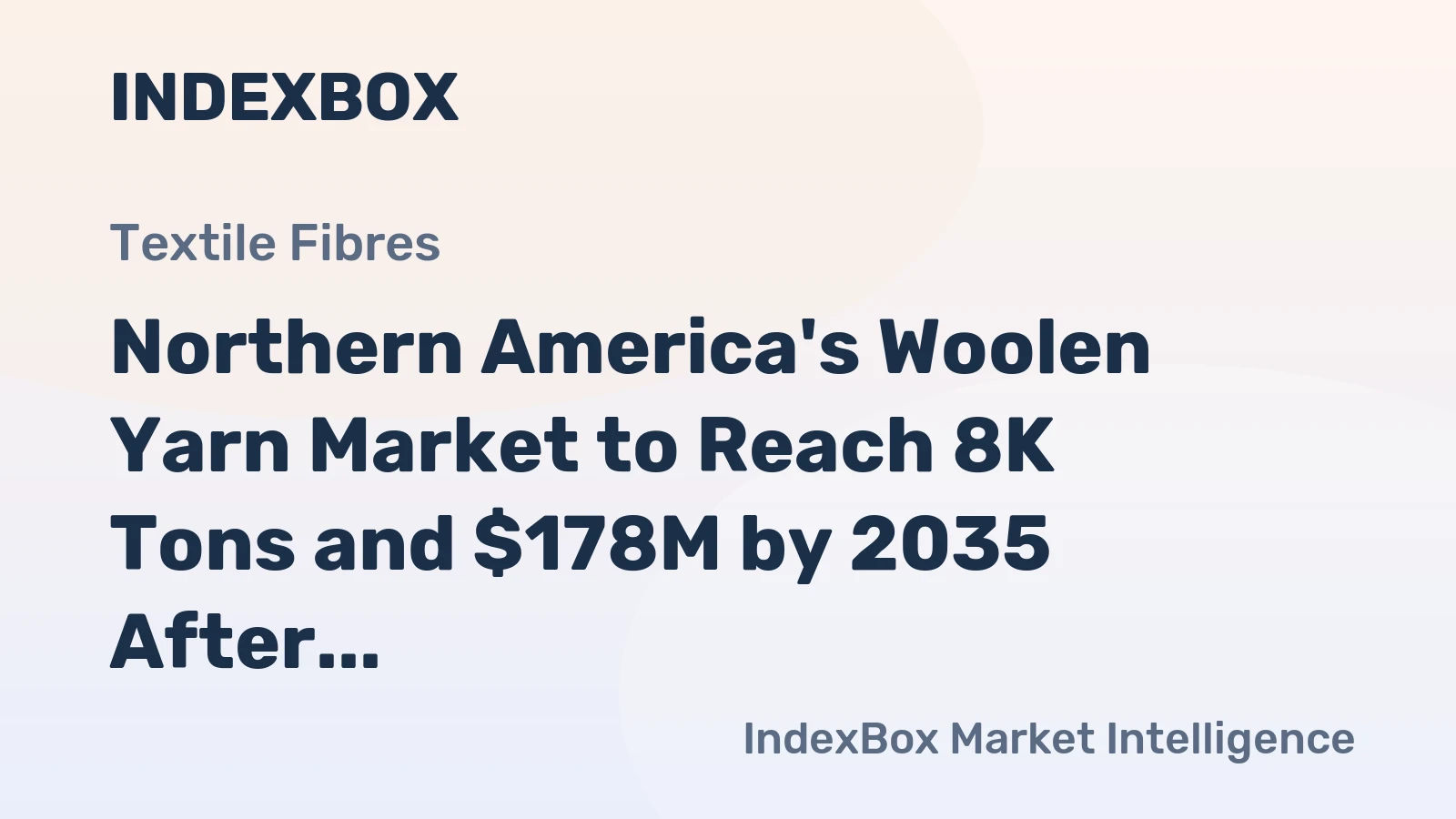 Northern America's Woolen Yarn Market to Reach 8K Tons and $178M by 2035 After a Period of Contraction