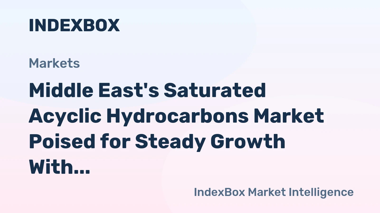 Middle East's Saturated Acyclic Hydrocarbons Market Poised for Steady Growth With 24% CAGR in Value Through 2035