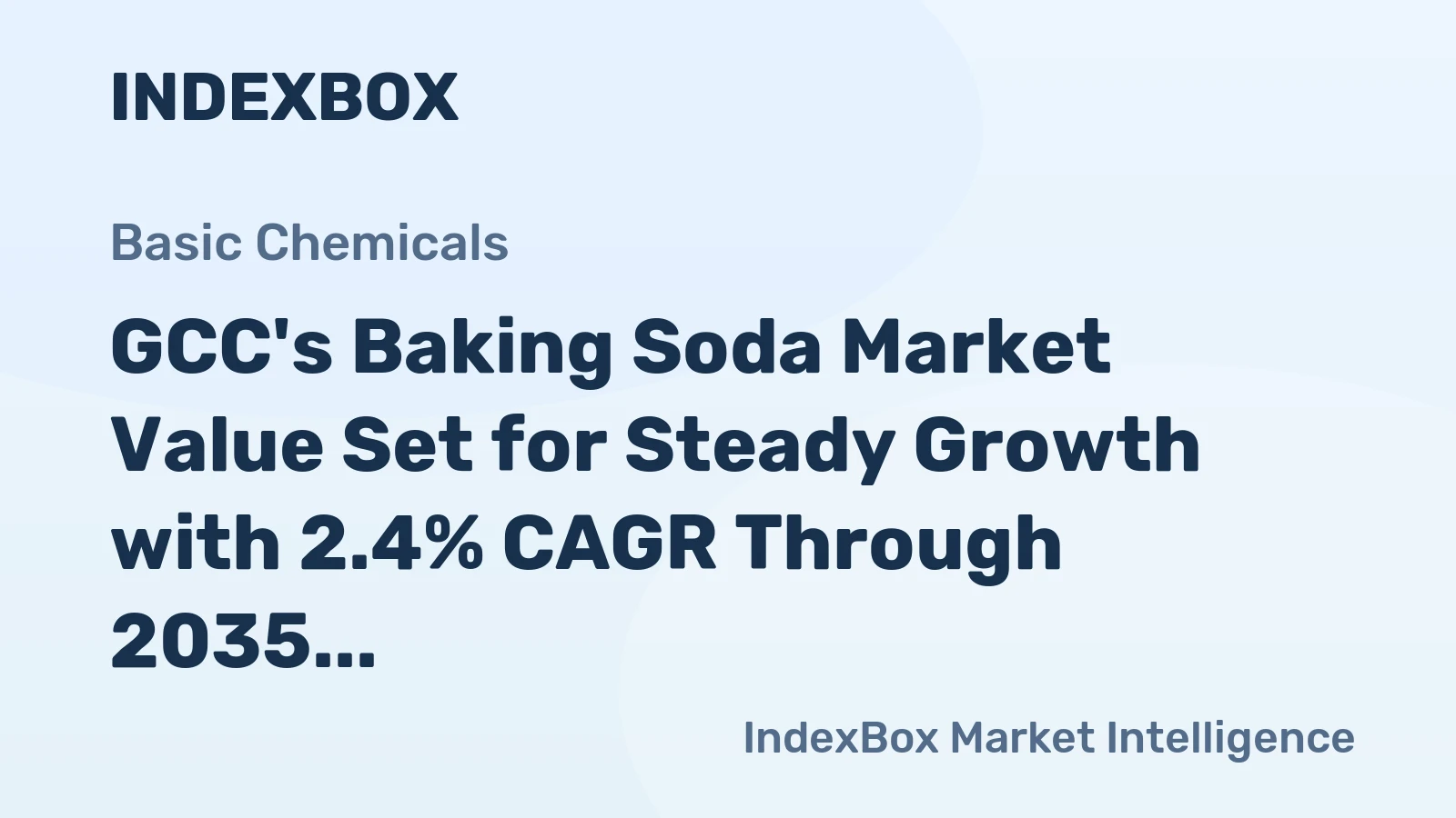GCC's Baking Soda Market Value Set for Steady Growth with 2.4% CAGR Through 2035