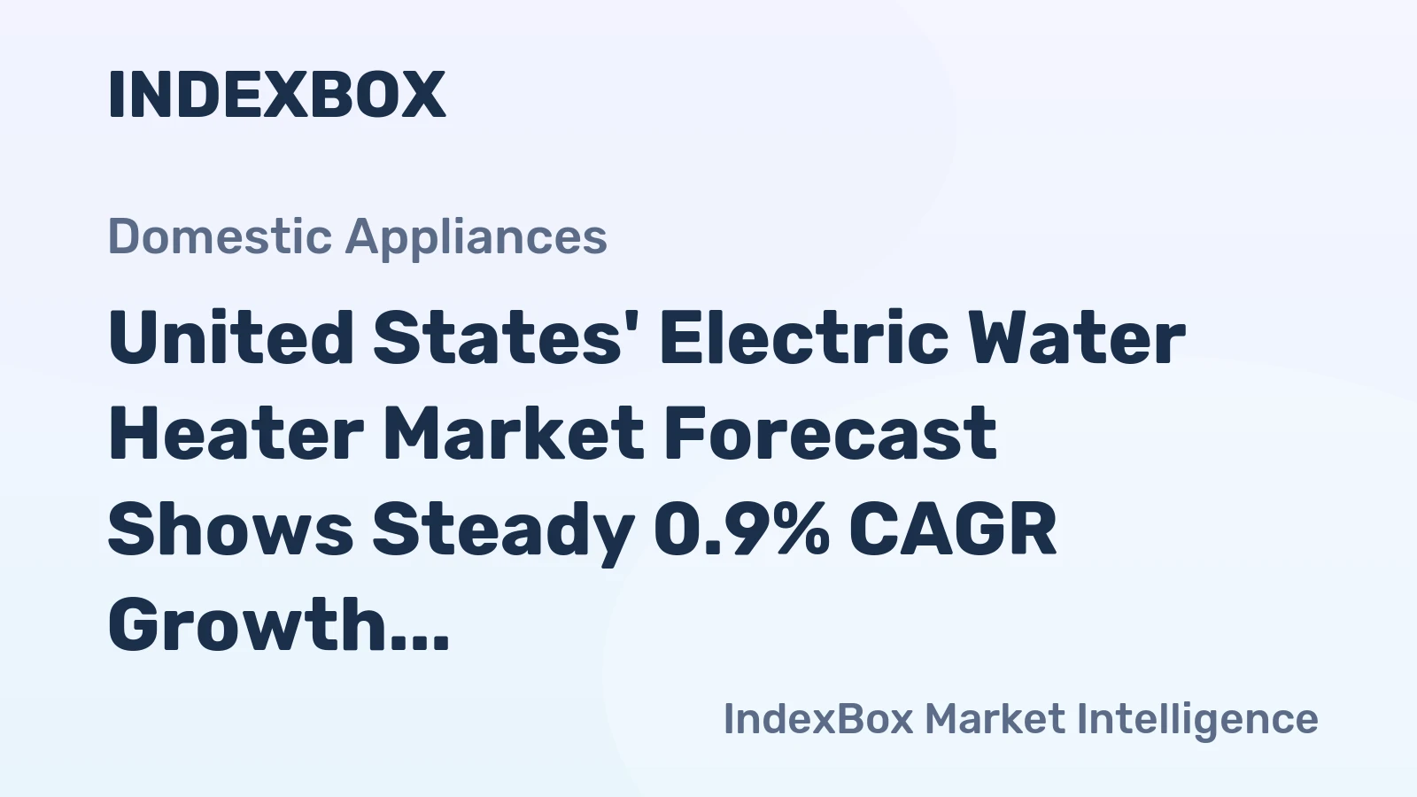 United States' Electric Water Heater Market Forecast Shows Steady 0.9% CAGR Growth Through 2035