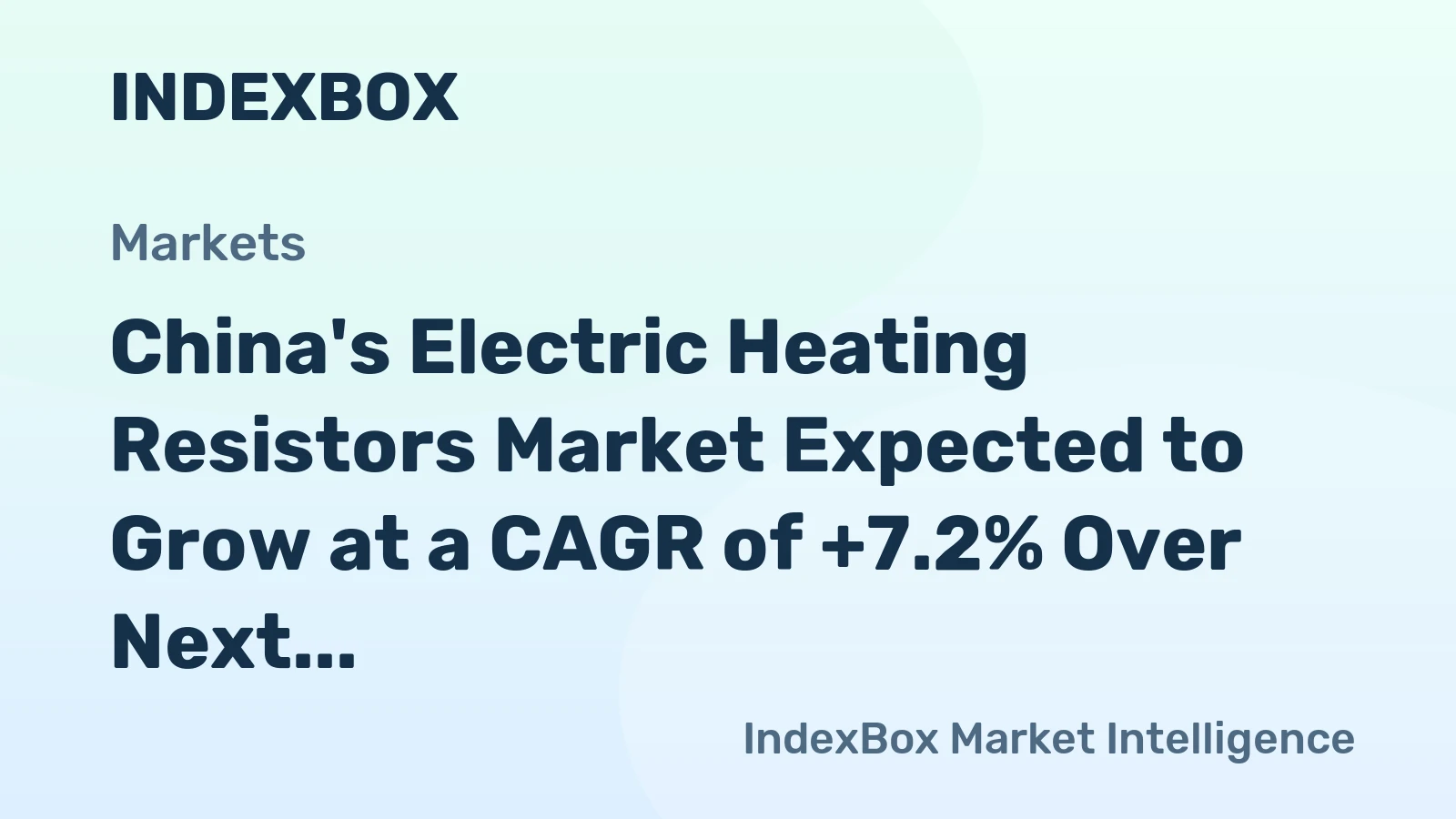 China's Electric Heating Resistors Market Expected to Grow at a CAGR of +7.2% Over Next Decade, Reaching 403M Units by 2035