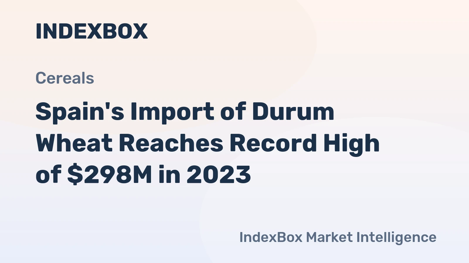 Spain's Import of Durum Wheat Reaches Record High of $298M in 2023